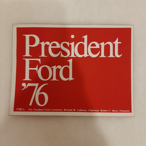 Source Unknown | Other | Sticker 976 President Gerald Ford 76 Campaign ...